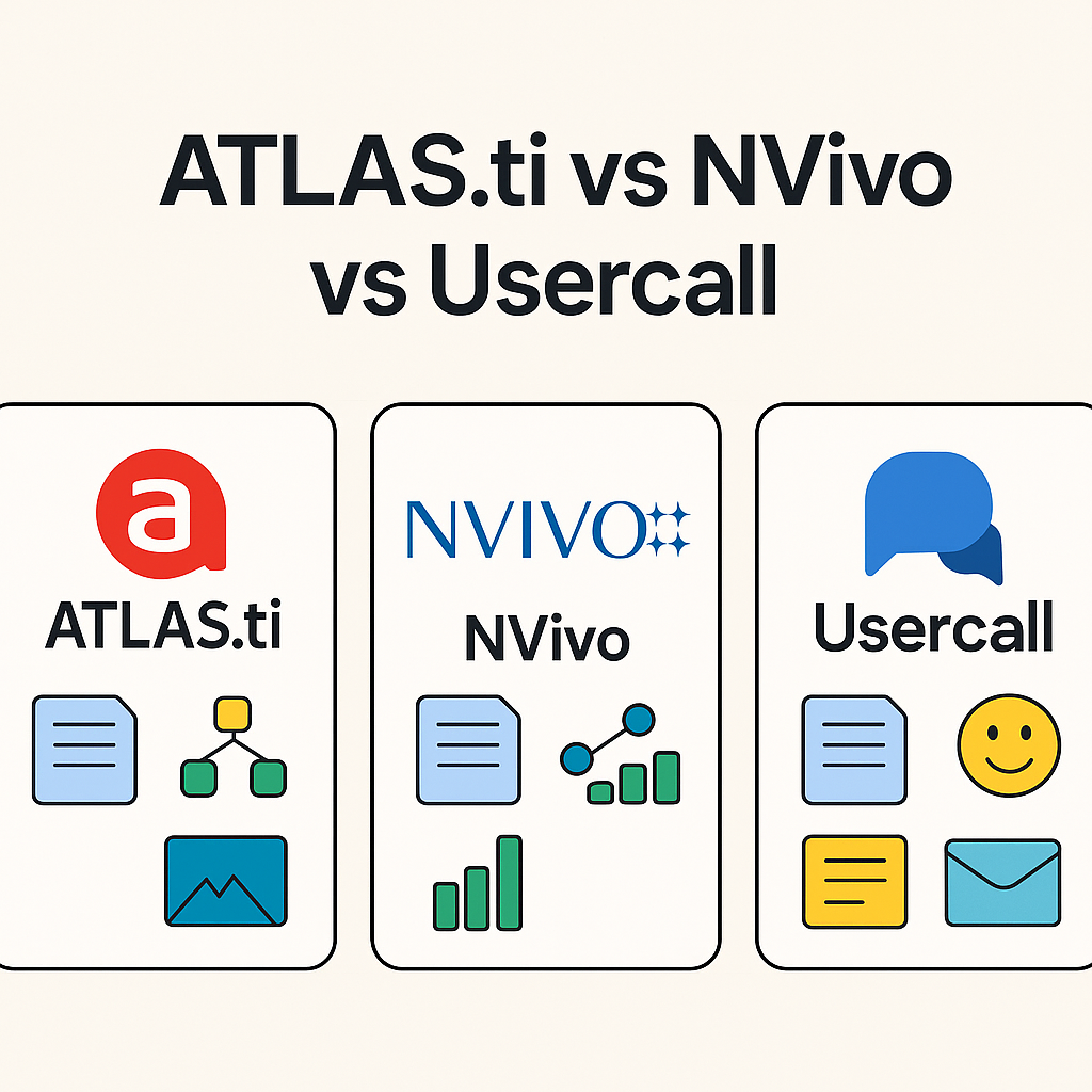 Atlas.ti vs NVivo vs Usercall: Which Qualitative Analysis Tool is Best?